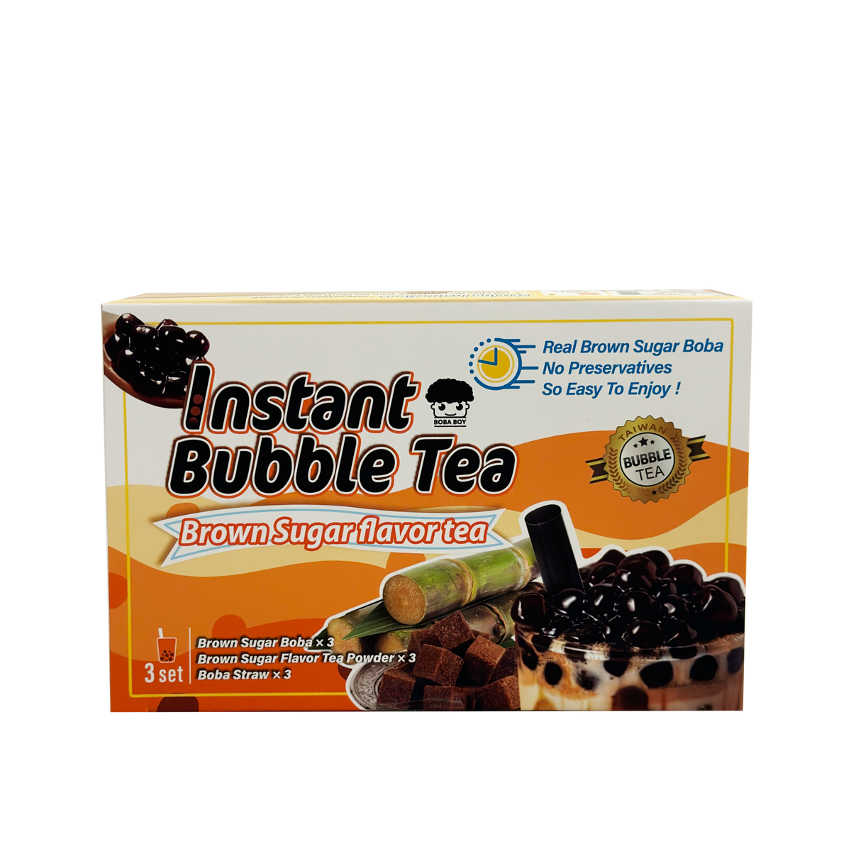 Boba Boy Instant Bubble Tea Kit - Brown Sugar (3) – Beanwise