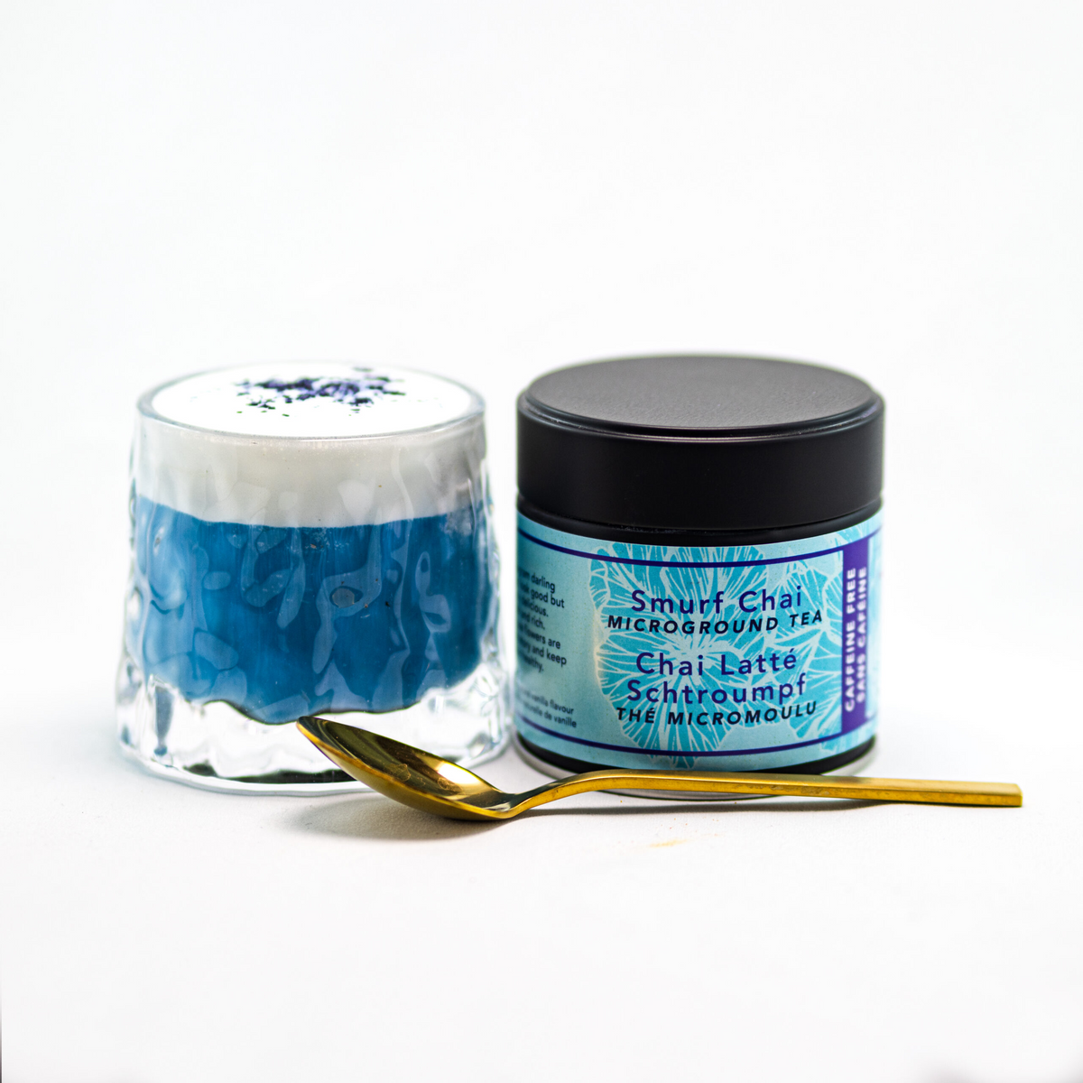 Tea Squared Smurf Chai Micro-Ground Tea Latte Tin – Beanwise