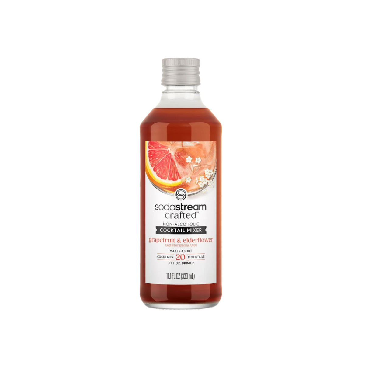Sodastream Crafted Grapefruit & Elderflower Mixer (330ml) – Beanwise