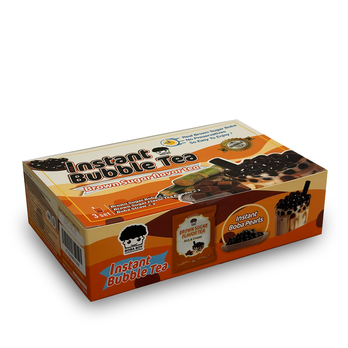 Boba Boy Instant Bubble Tea Kit - Brown Sugar (3) – Beanwise